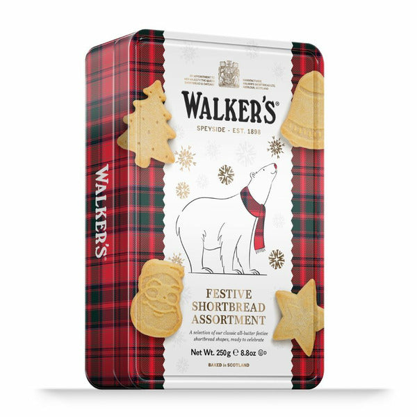 Walker's All-Butter polar Bear Assorted Shortbread Cookies 250g ...